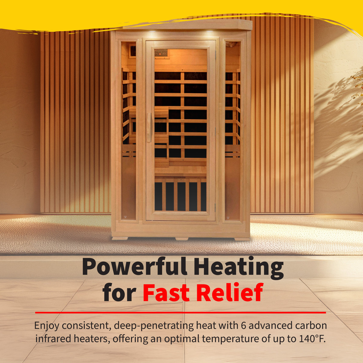 Heatwave 2-Person Hemlock Infrared Sauna with 6 Carbon Heaters & Reviews | Wayfair